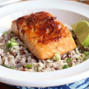Thai Red Curry Salmon (easy, quick recipe)