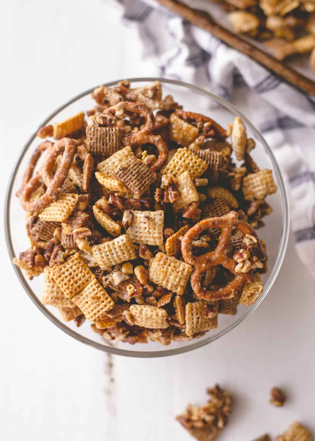 Sweet Chex Mix {my most-requested Christmas recipe!}