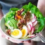 Spring Cobb Salad with Creamy Herb Yogurt Dressing