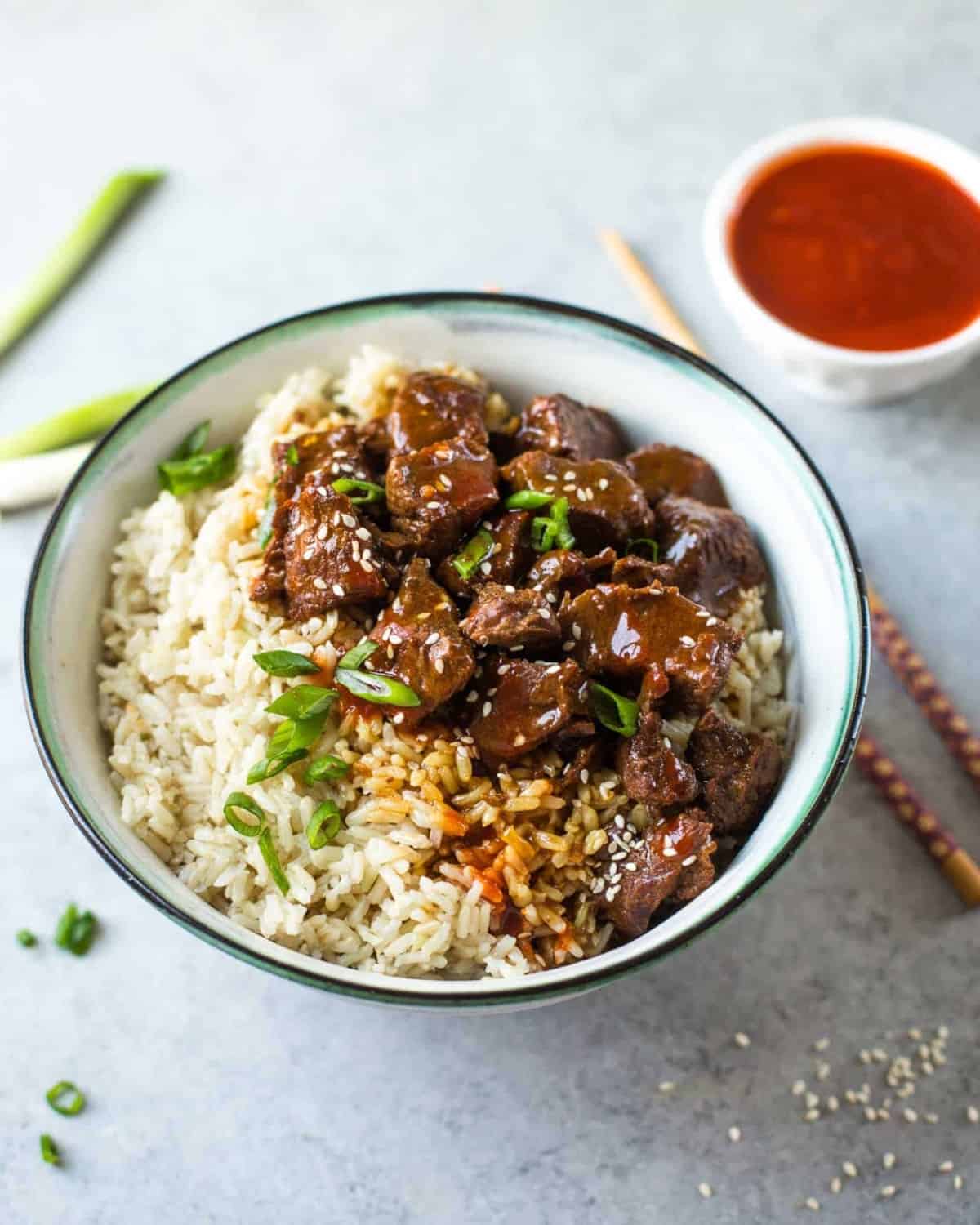 Instant Pot Korean Beef and Brown Rice