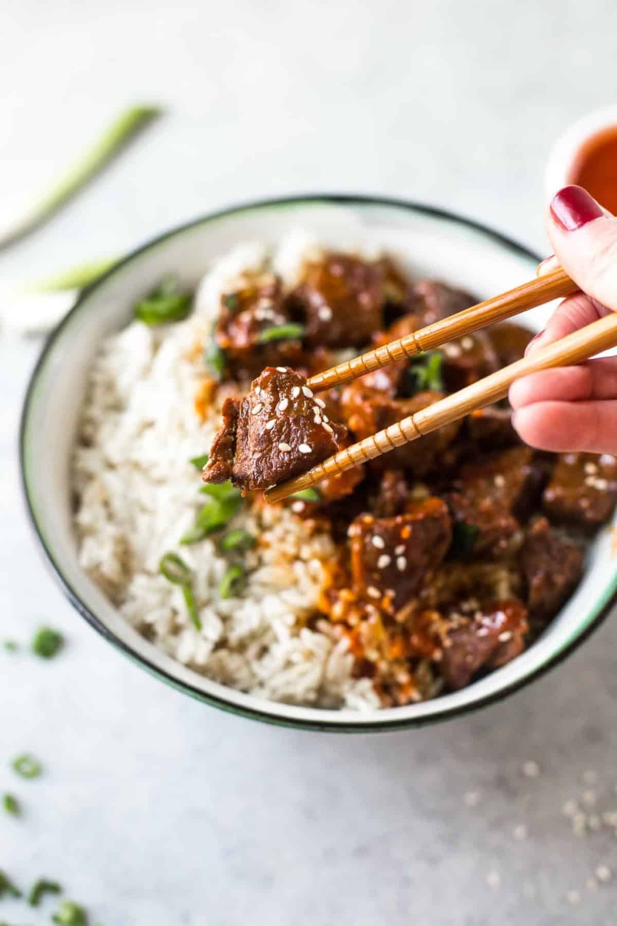 Instant Pot Korean Beef and Brown Rice
