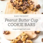 Peanut Butter Cup Cookie Bars | Inquiring Chef