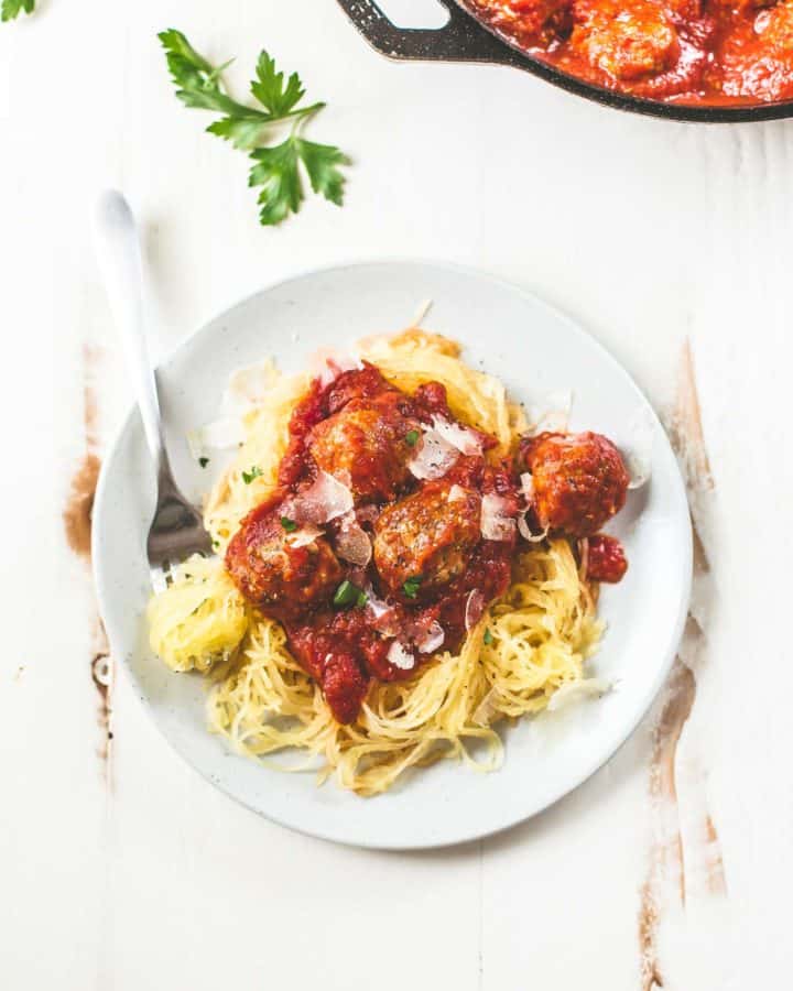 One-Pan Italian Turkey Meatballs with Marinara
