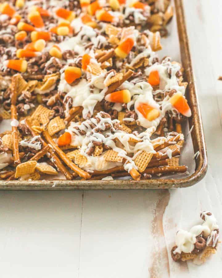 Candy Corn Crunch Bark