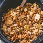 Slow Cooker Ranch Party Mix | Inquiring Chef