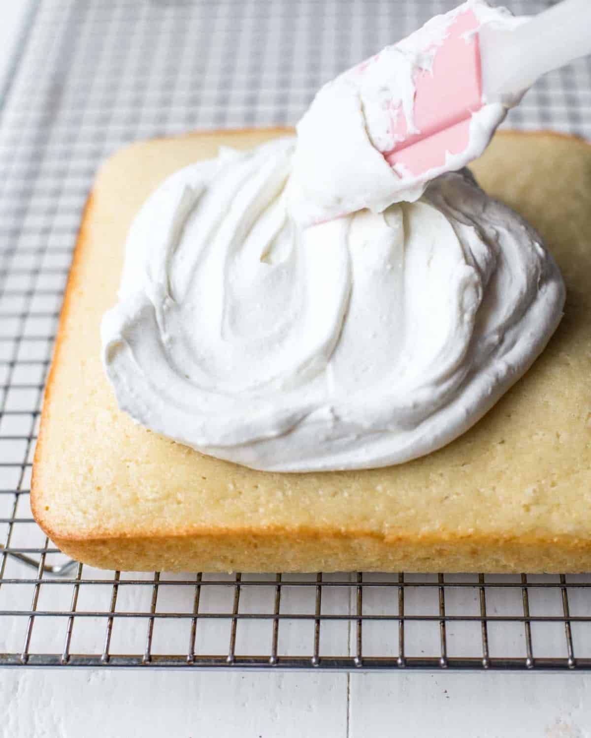 The BEST Light and Fluffy Whipped Cream Frosting