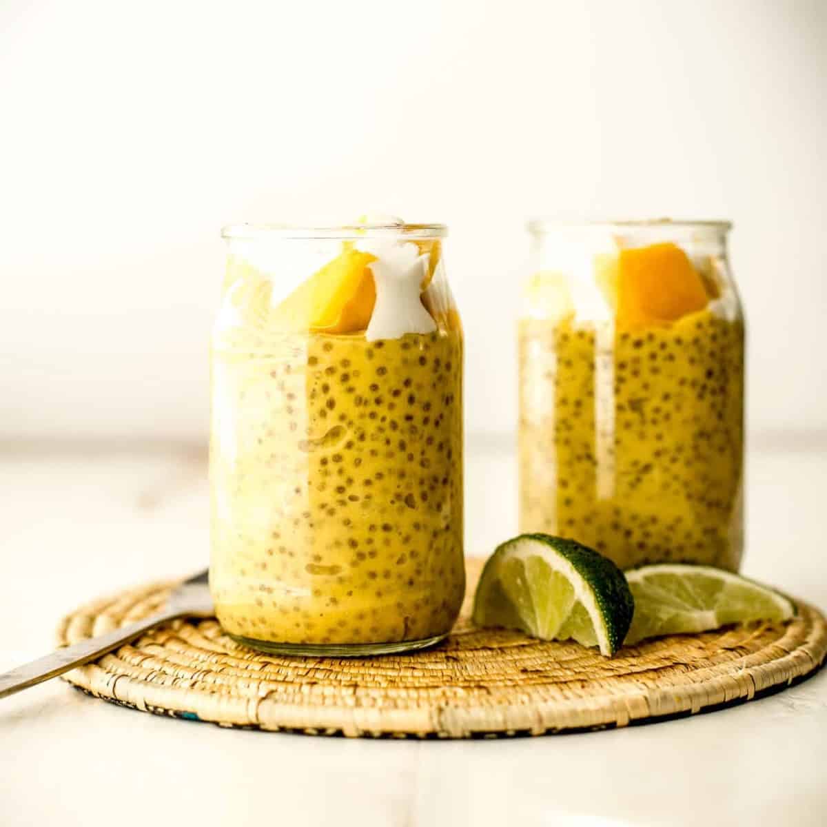 Mango Chia Seed Pudding with Coconut Milk