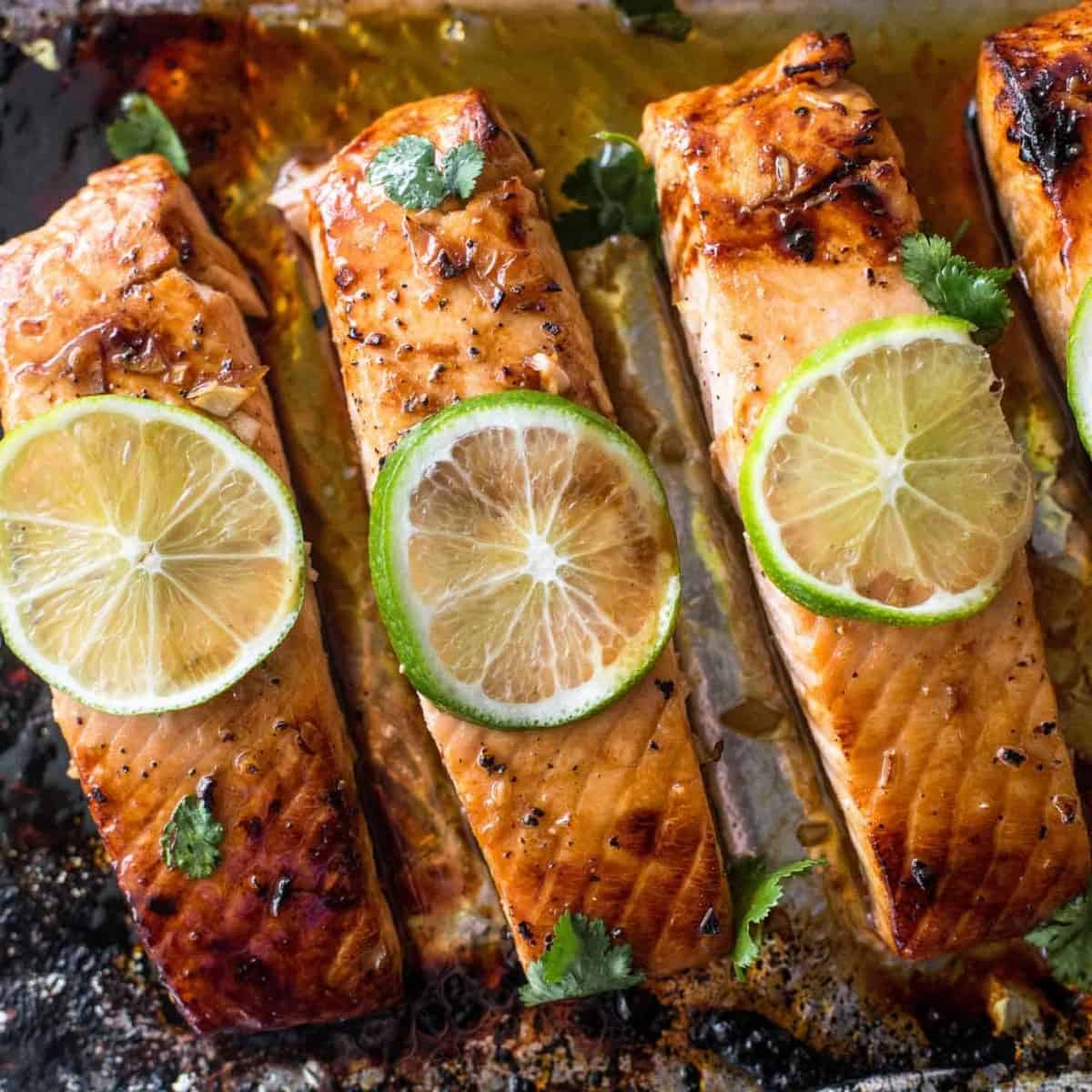 Blackened Salmon with Citrus Salsa Verde