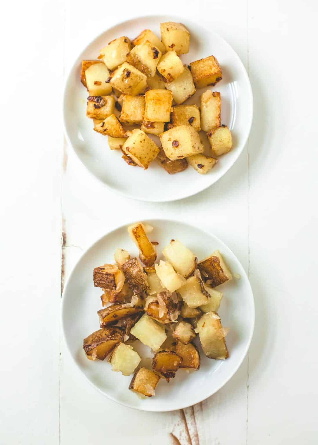 Home Fries {no parboiling needed!}