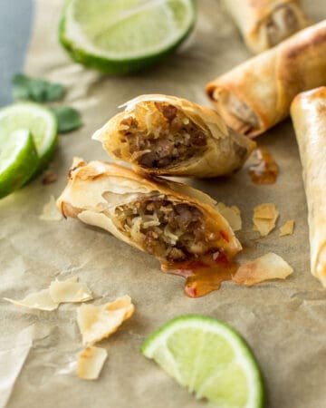 Crispy Baked Spring Rolls