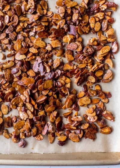 Sweet and Salty Candied Sliced Almonds