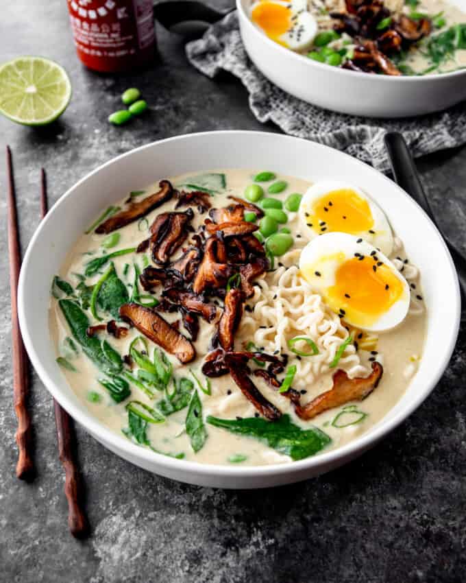 Vegetarian Green Curry Ramen