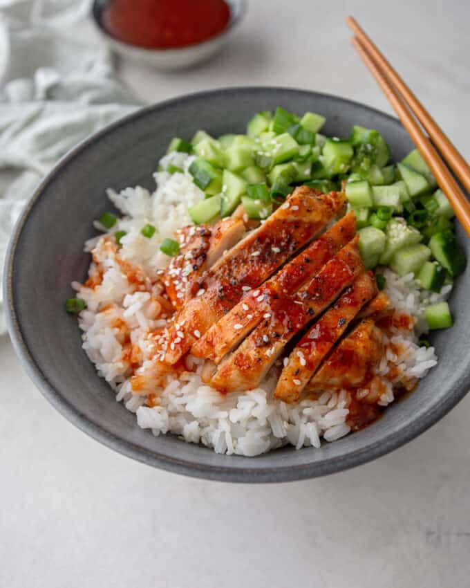 Gochujang Chicken Rice Bowls