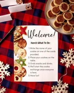 How to Host a Cookie Exchange (with tons of free printables!