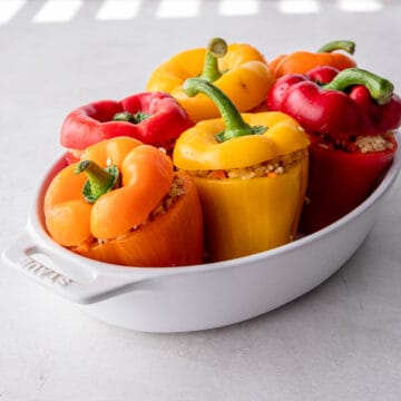 Rice Stuffed Peppers (super easy recipe!)
