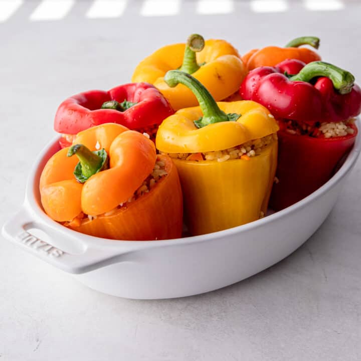 Rice Stuffed Peppers (super easy recipe!)