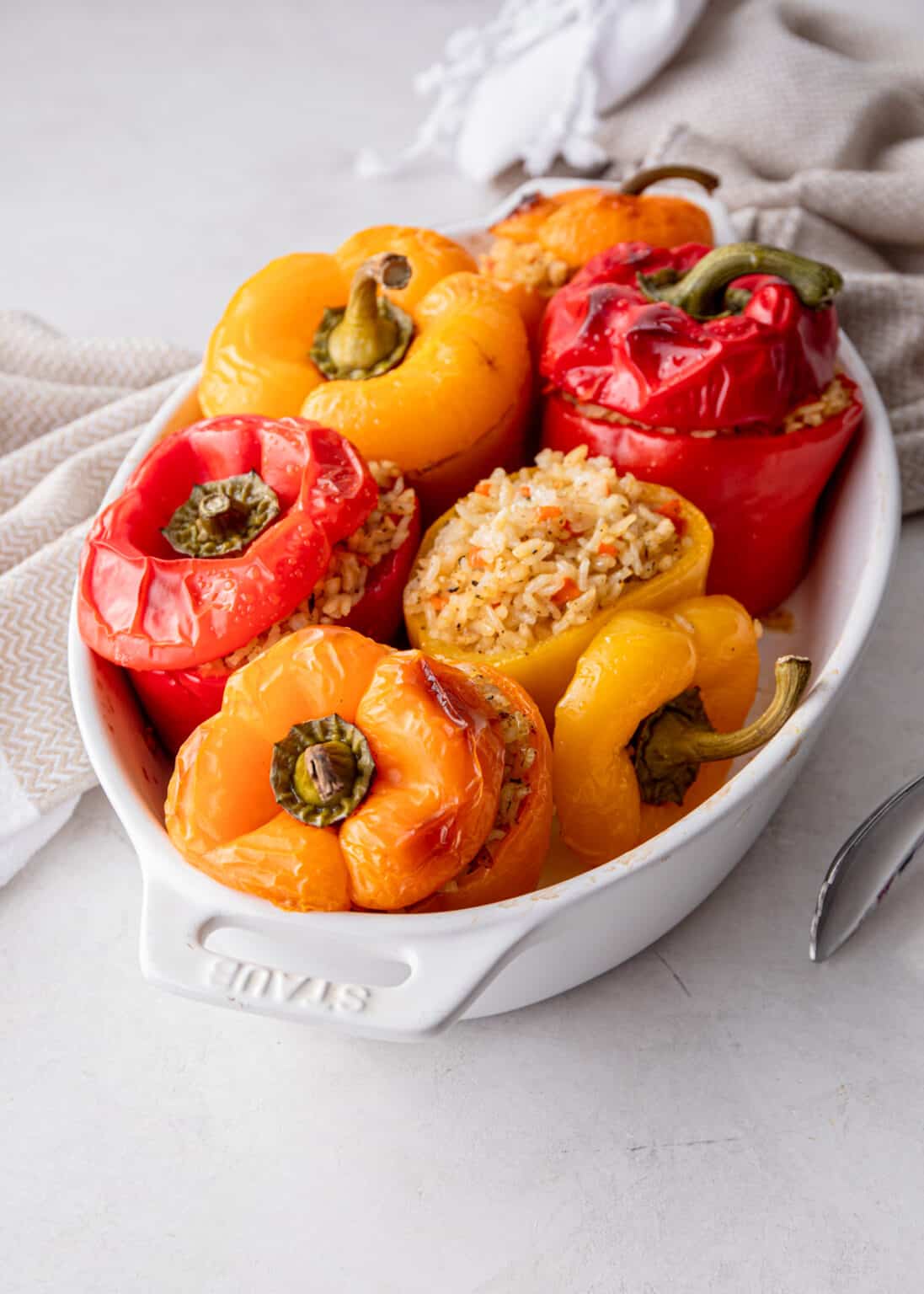 Rice Stuffed Peppers (super easy recipe!)