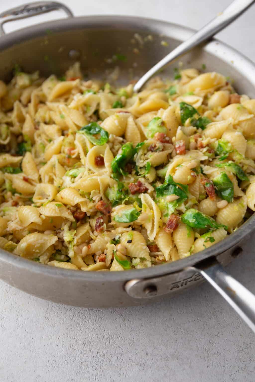 Pasta with Brussels Sprouts and Pancetta