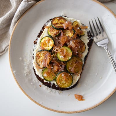 Zucchini Ricotta Toast Recipe
