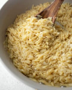 Parmesan Orzo {easy 15-minute side dish}