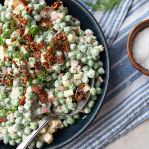 English Pea Salad (classic, easy recipe)
