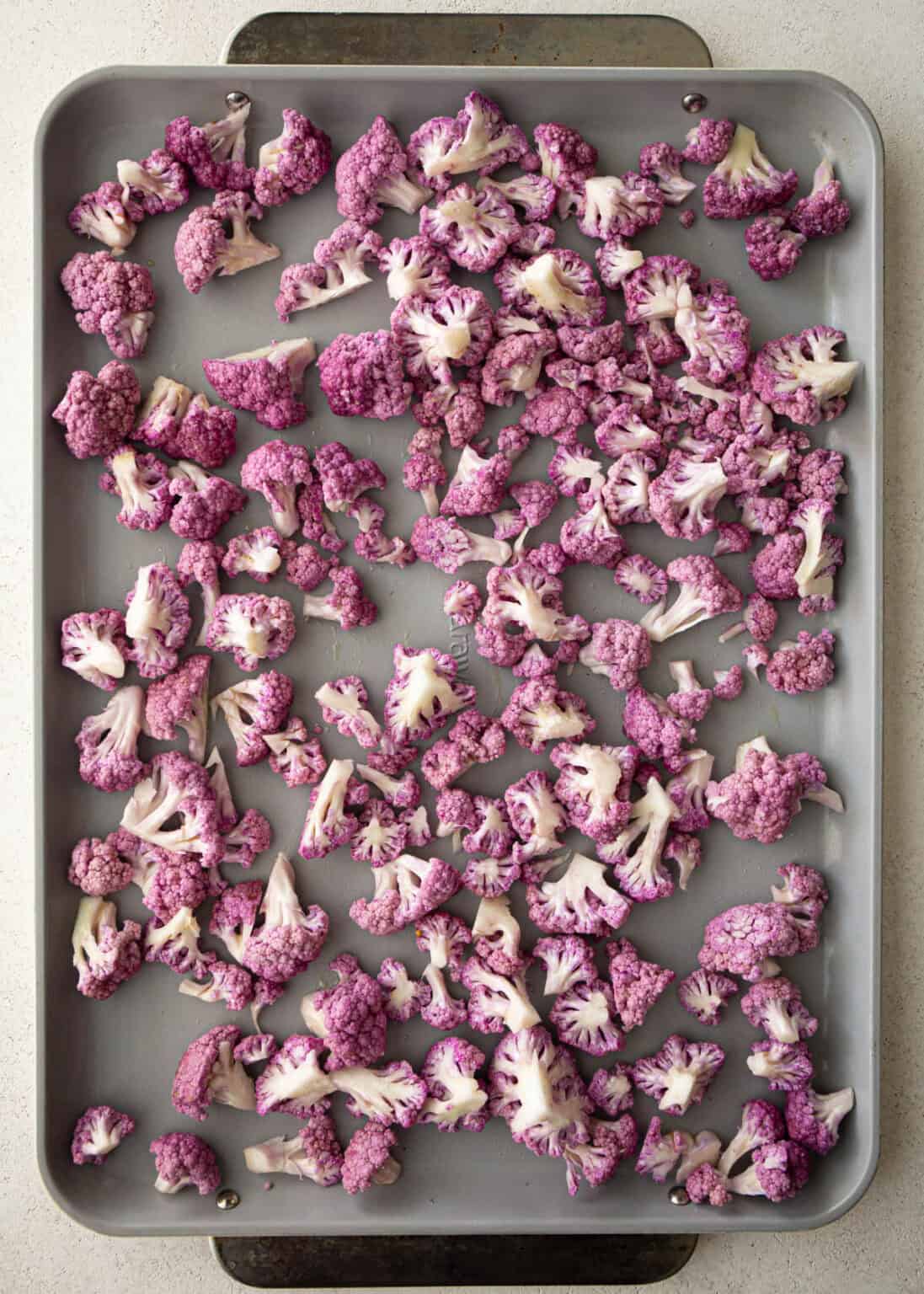 Roasted Purple Cauliflower with Parmesan
